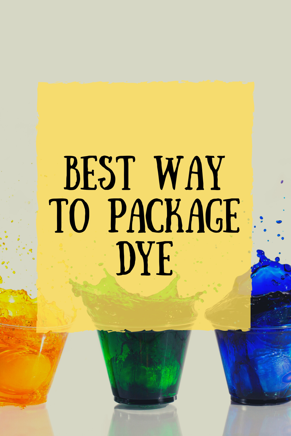 How to Package Dye Products – QQ Studio