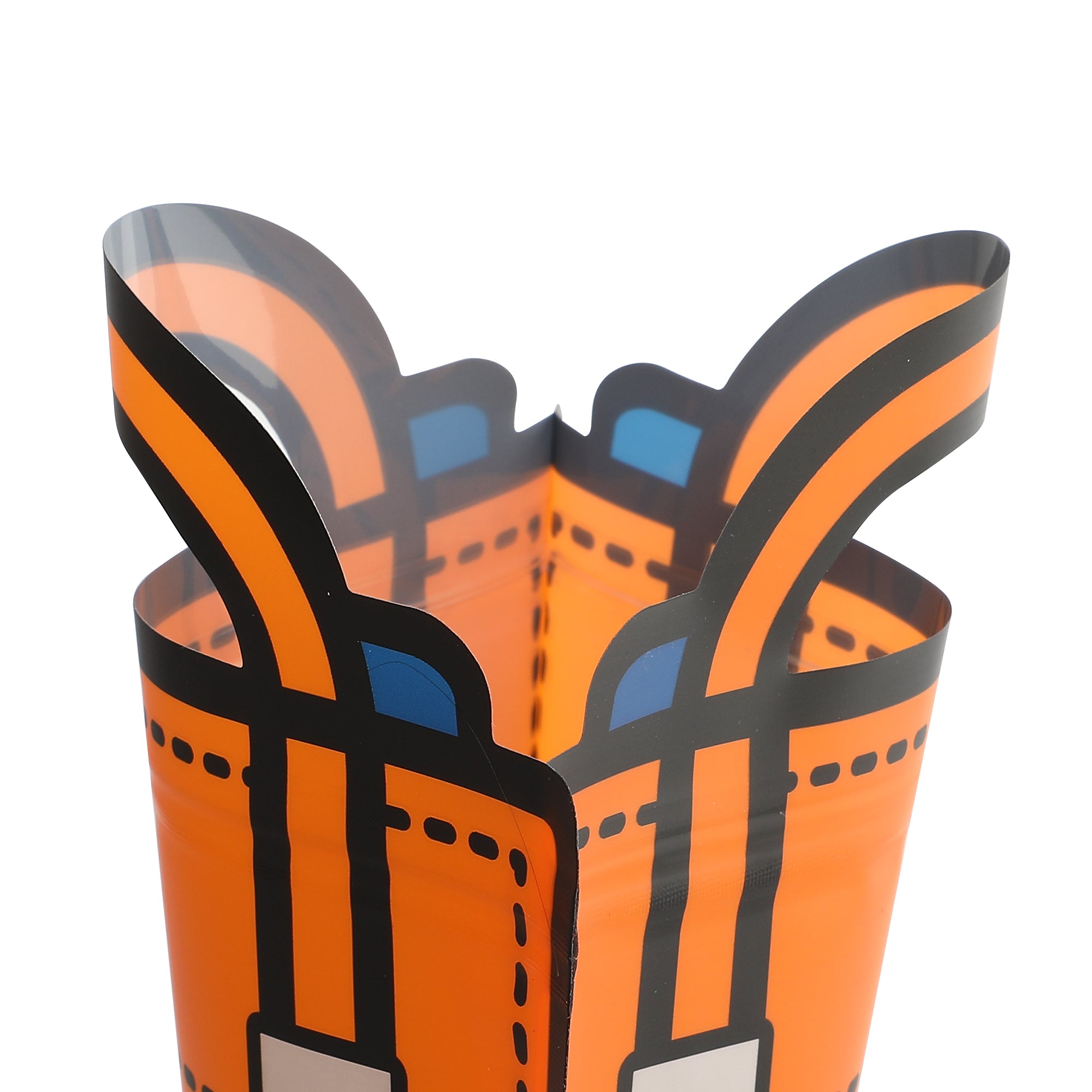 QQ Studio® Matte Backpack Shape Design Stand Strong® with Clear Window