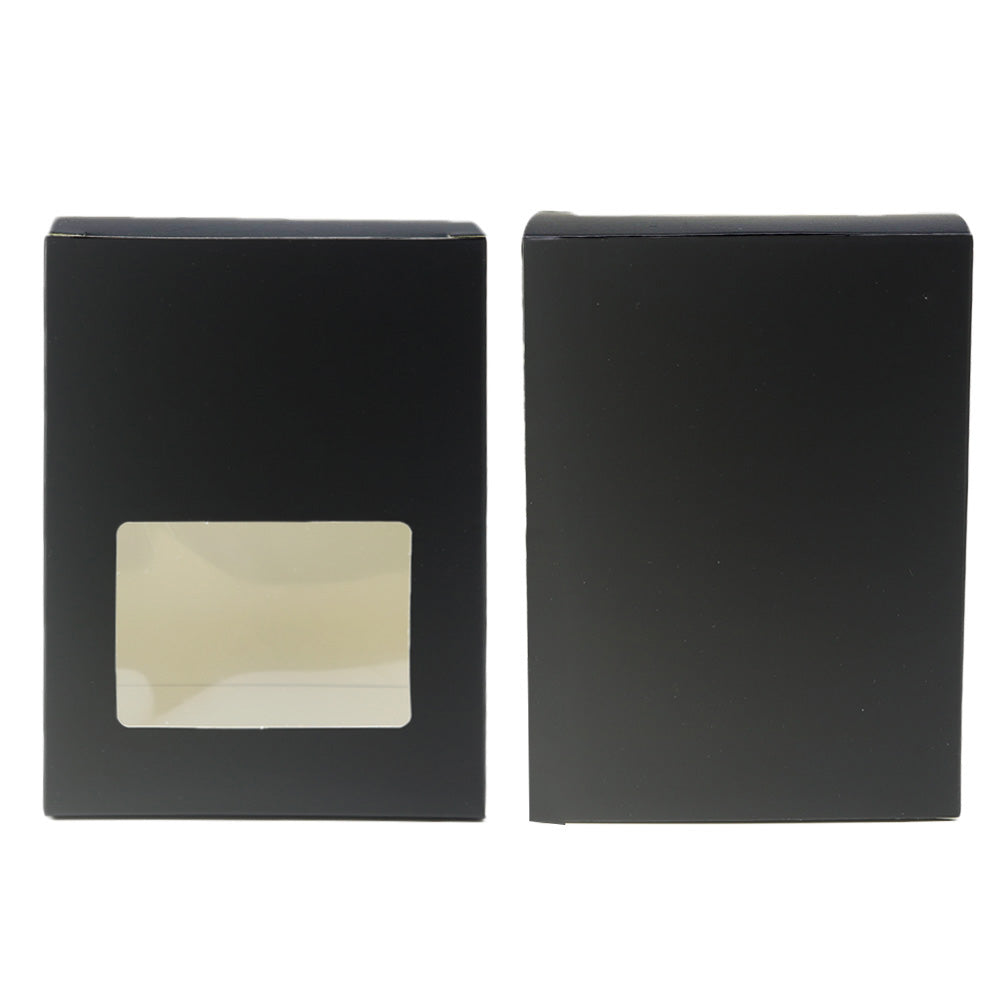 Cardboard Gift Boxes with Fold and Tuck Tabs and Glossy Window – QQ Studio
